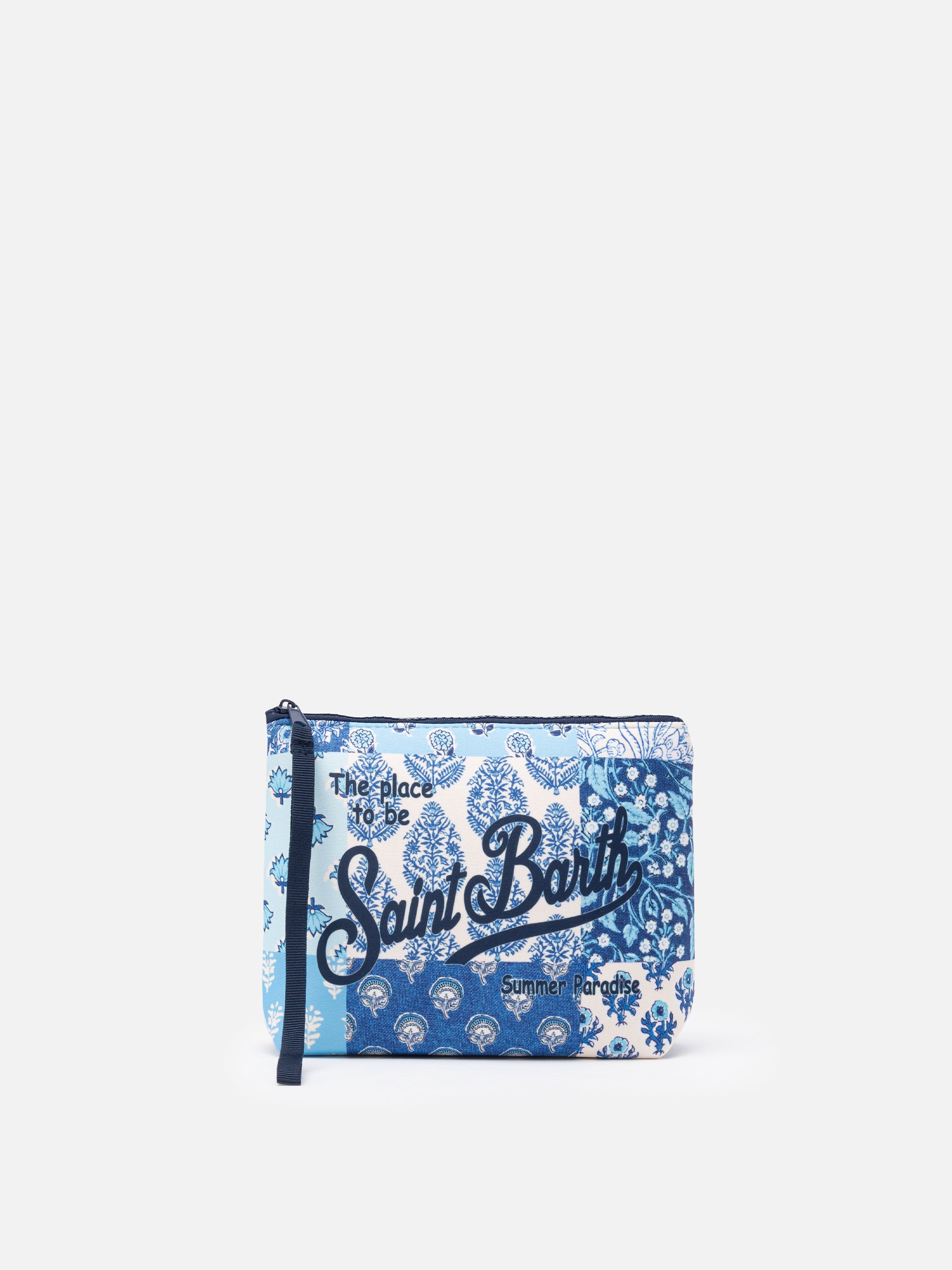 Aline scuba pochette with flower patch print – MC2 Saint Barth