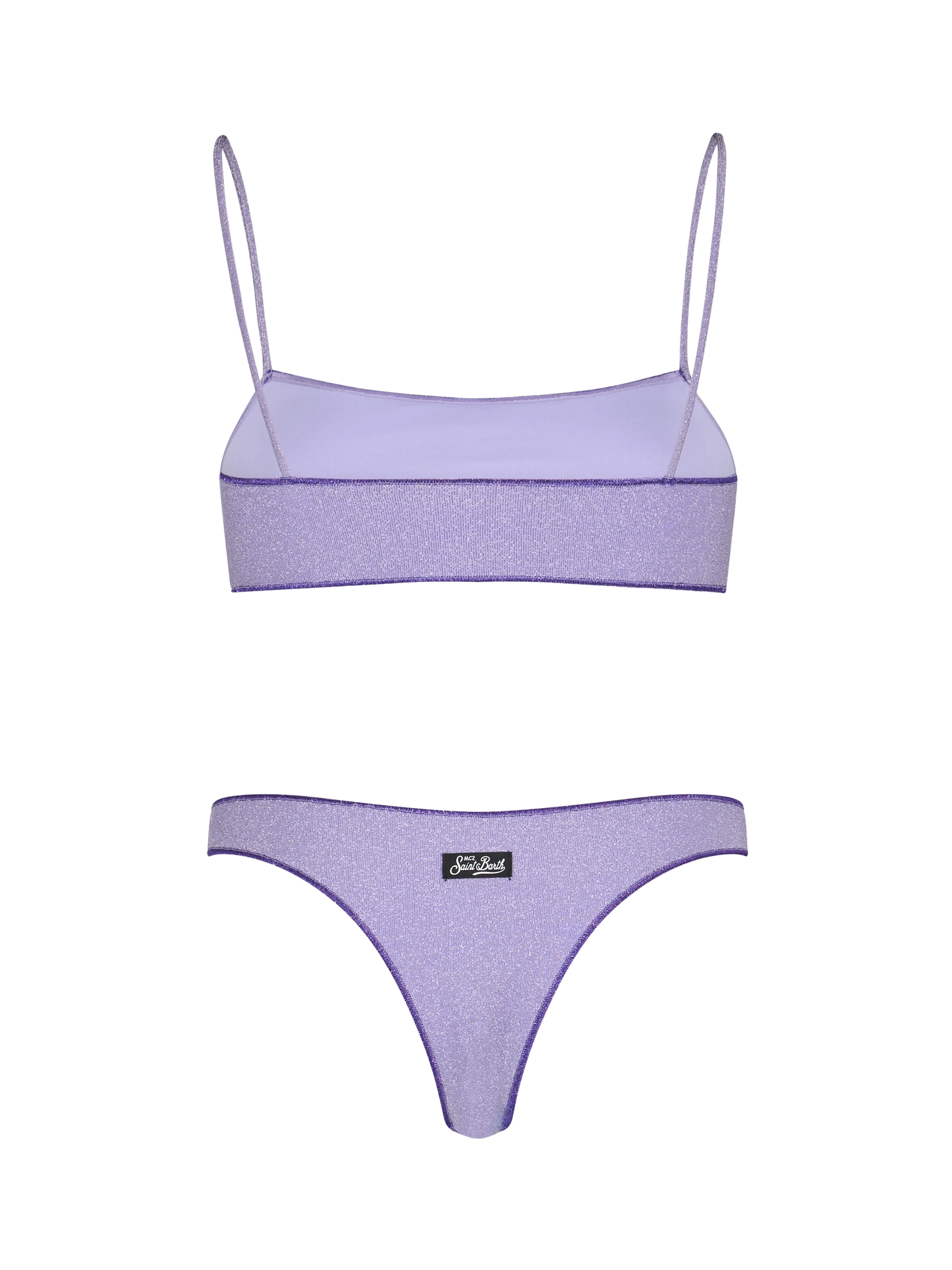 Woman lilac lurex bralette bikini Sadie Naomi – MC2 Saint Barth