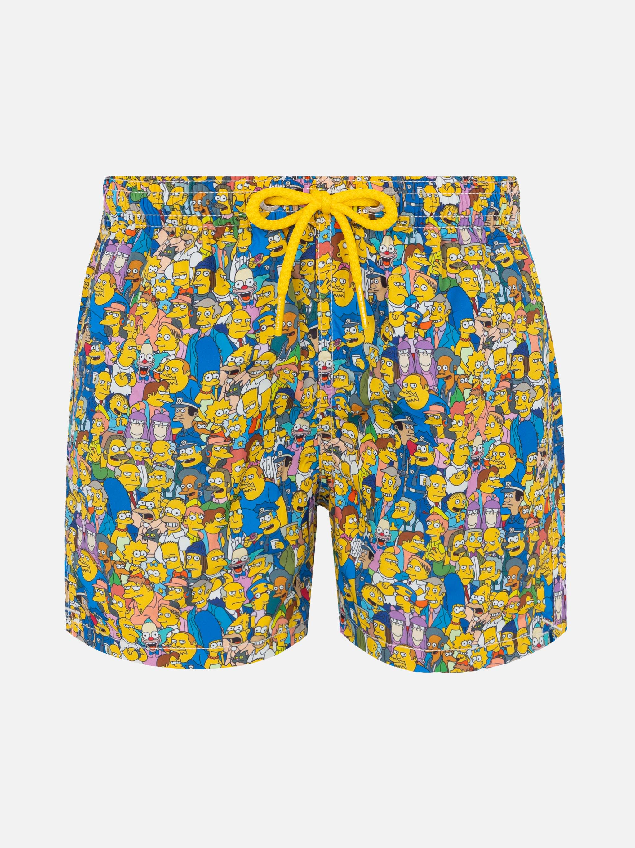 Jean Lighting lightweight fabric swim shorts with The Simpson team pri ...