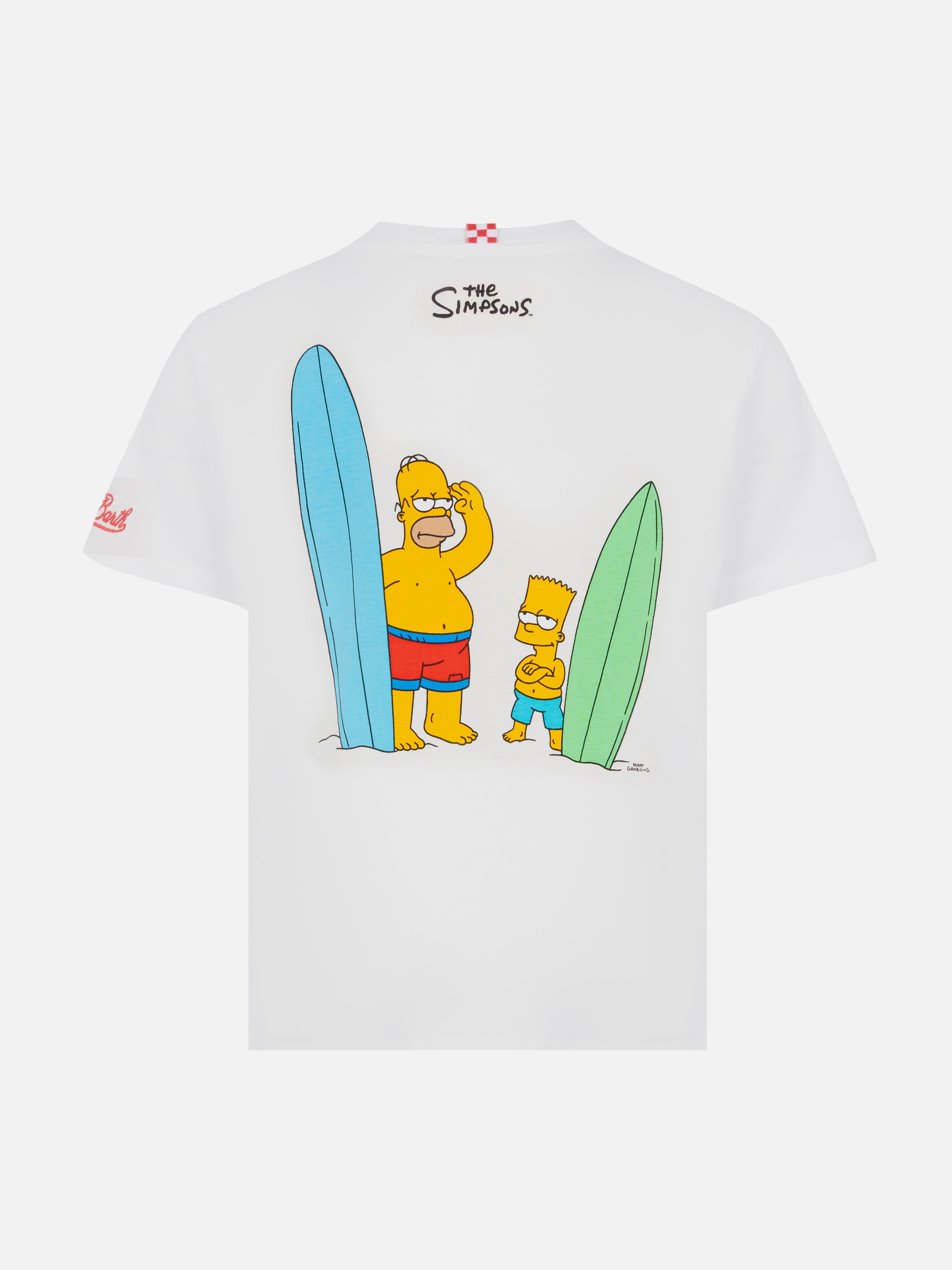 Boy cotton t-shirt with Bart and Homer print and embroidery | THE SIMP ...